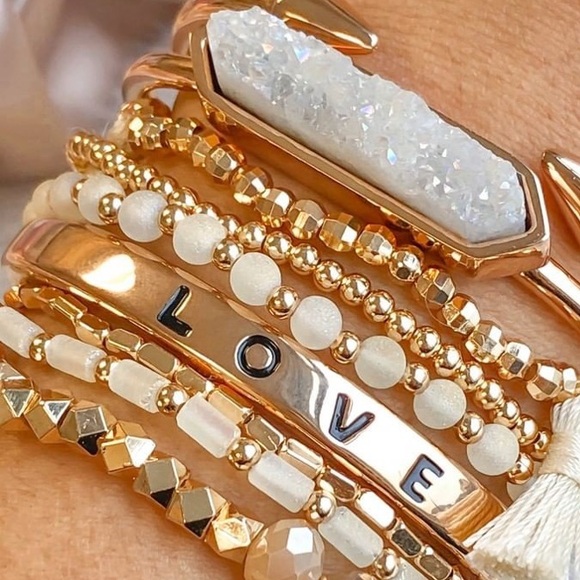 Kinsley Armelle | Jewelry | Kinsley Armelle Rose Gold Quartz Bracelet ...